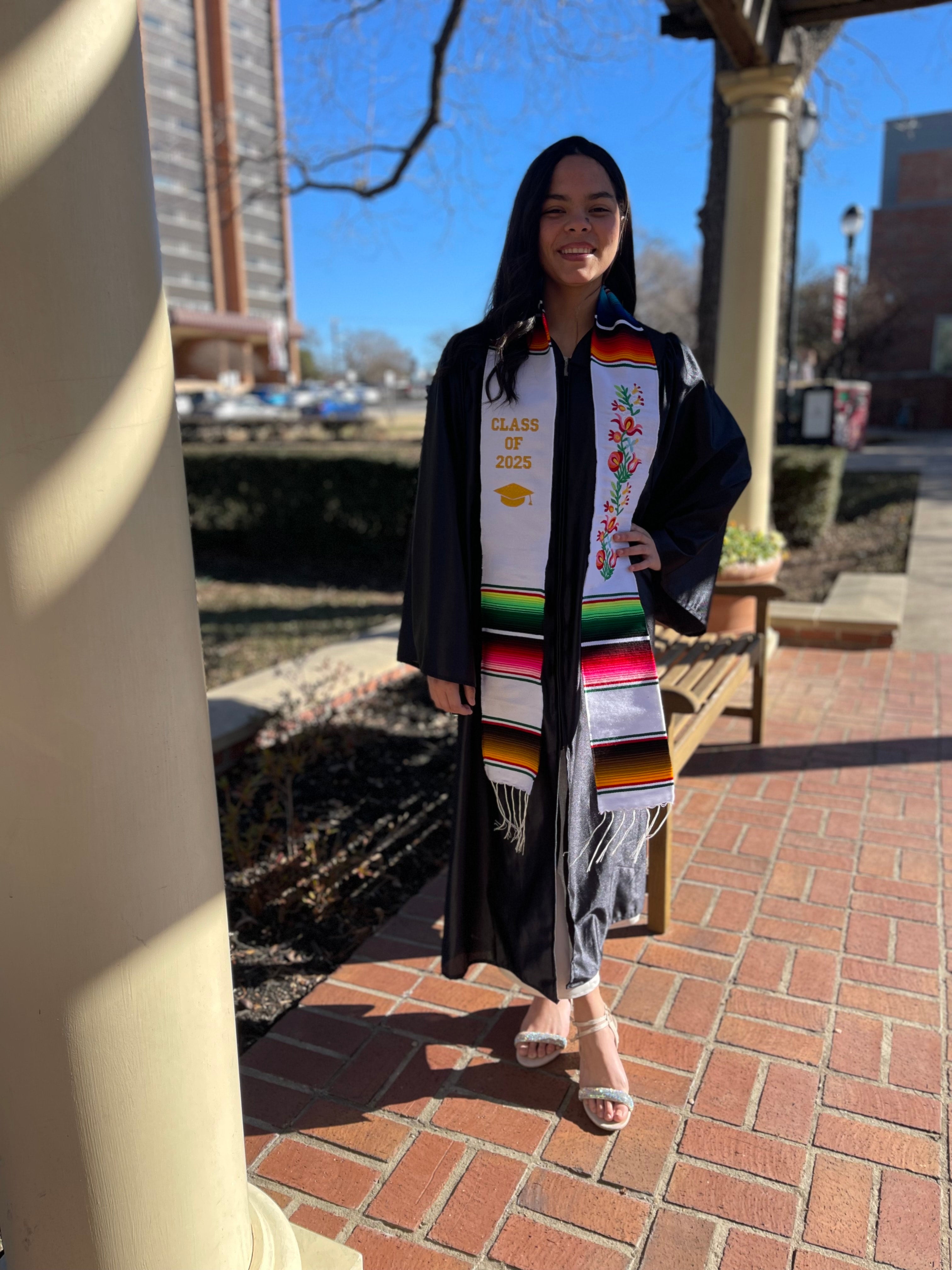 Flores Blancas Graduation Sash 2026 | M&B Tiny Shop